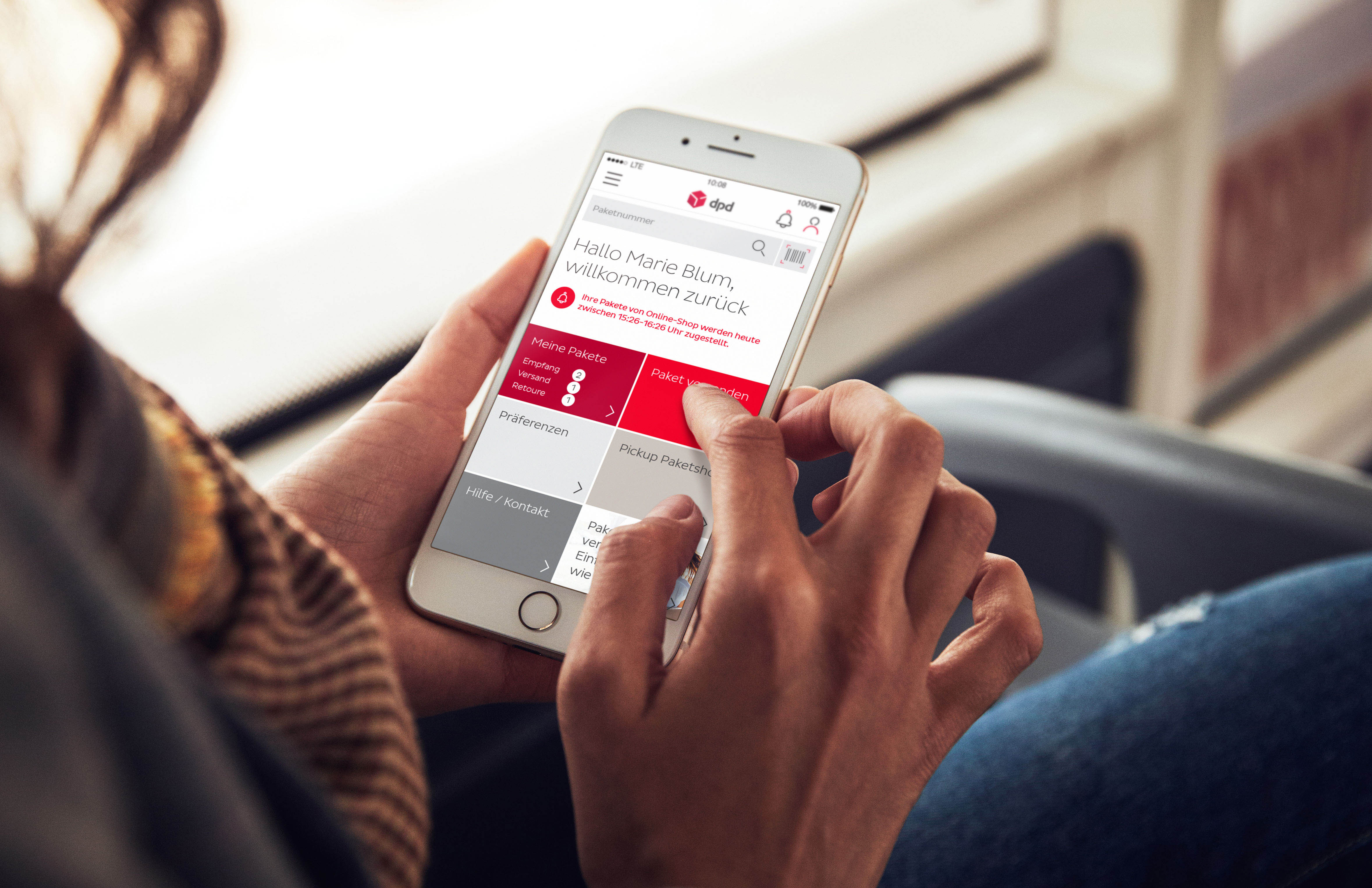 Digital Pakete steuern mit der neuen DPD App | Presse » DPD